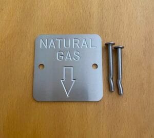 Natural Gas Engraved Identification Markers - Natural Gas with ...