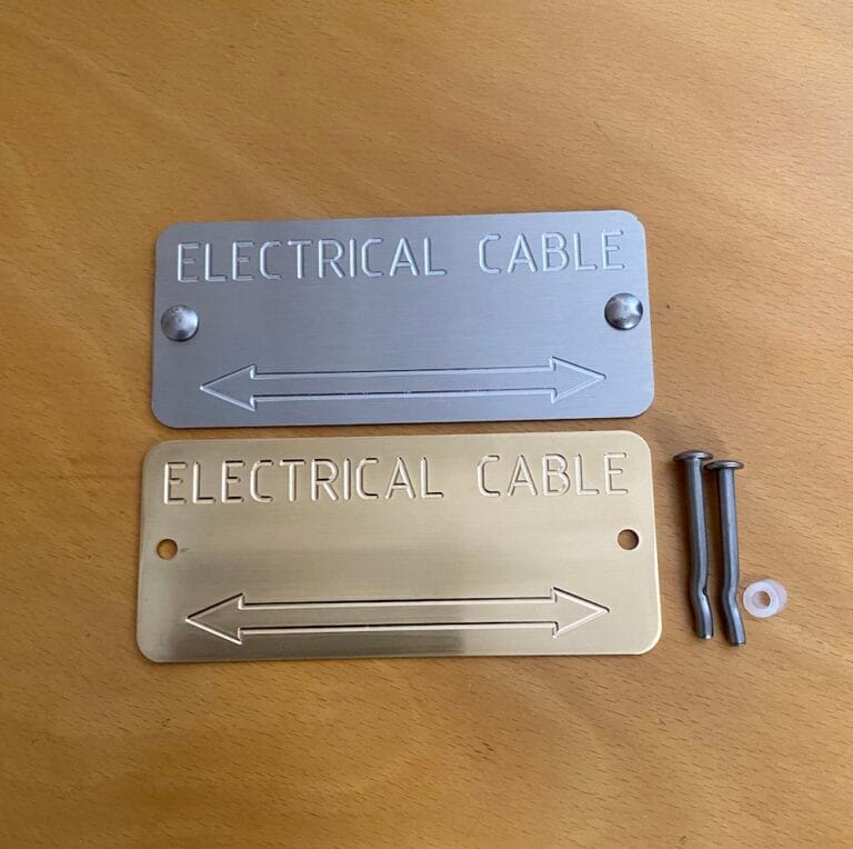 Brass Electrical Marker - Brass Labels - Brass Tags - Brass Electrical ...